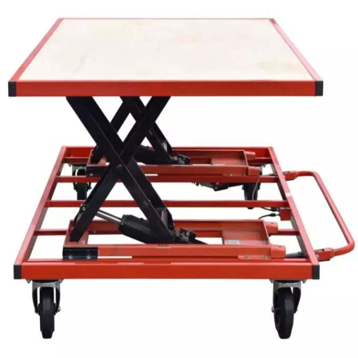 Adjustable height work table store